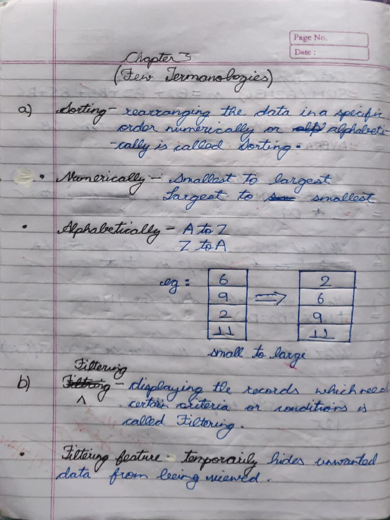 Computer Classwork of Yesterday | PDF