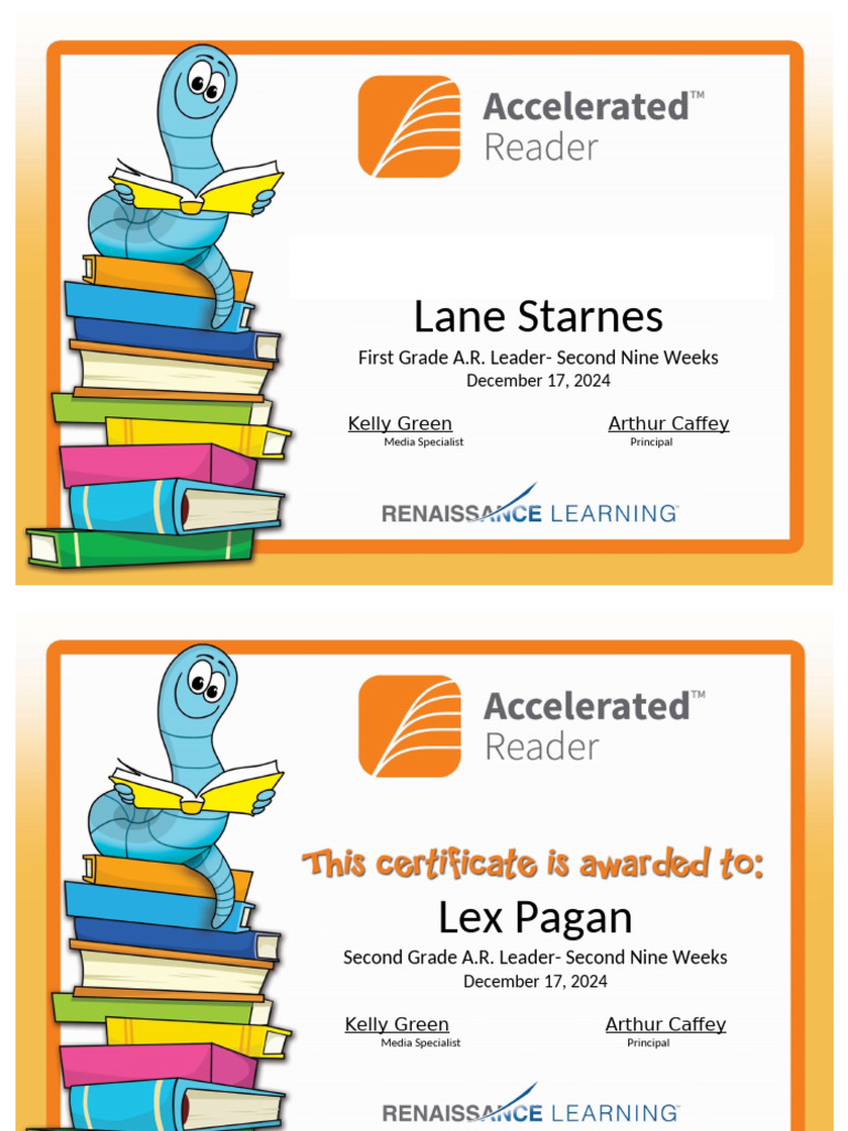 A.R. Leaders by Grade Level | PDF