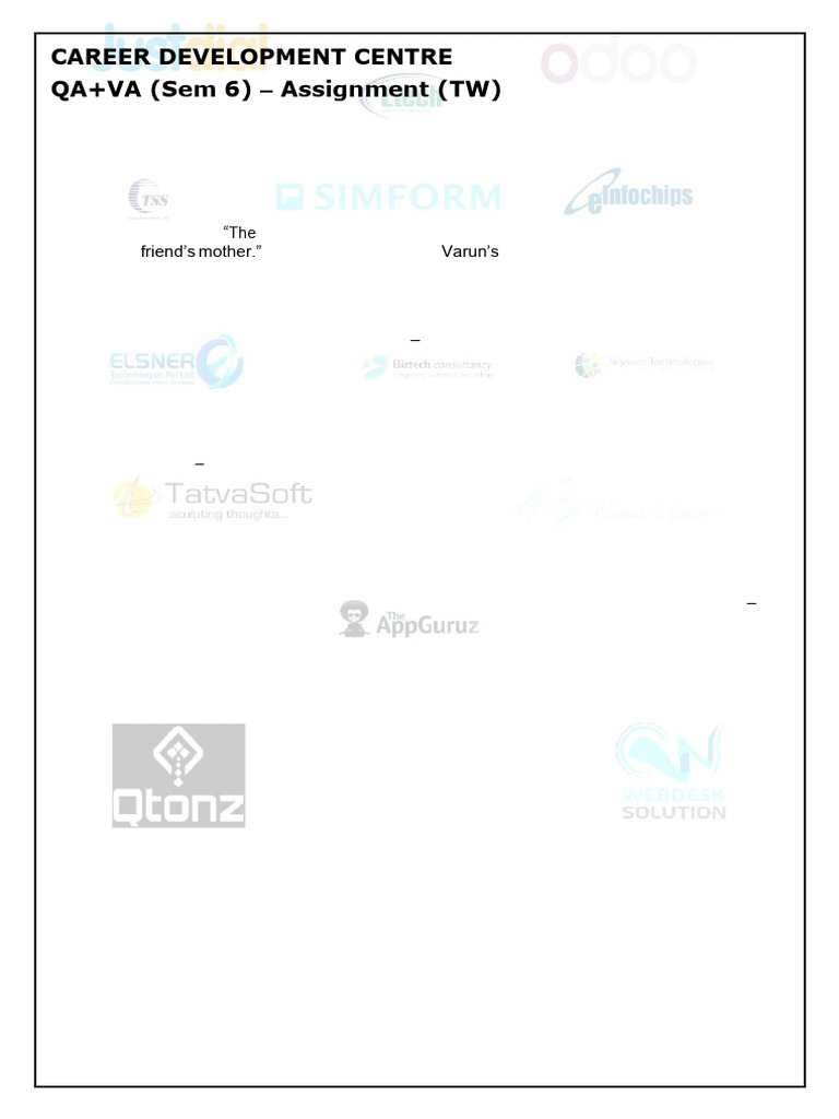 QA+VA Assignment - BE Sem 6 | PDF | Interest | Economies