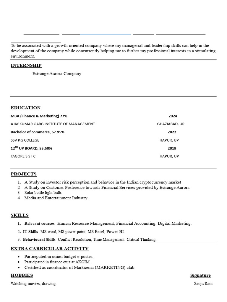 Sanju Rani - Resume - Apna | PDF