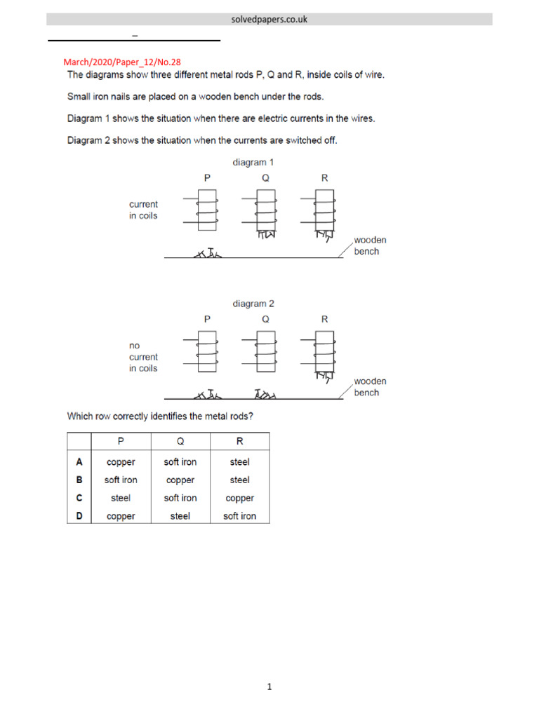 2020J-Electromagnetism-igcse | PDF