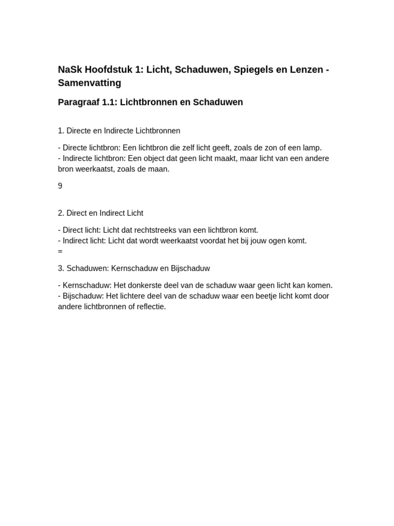 NaSk Hoofdstuk 1 | PDF