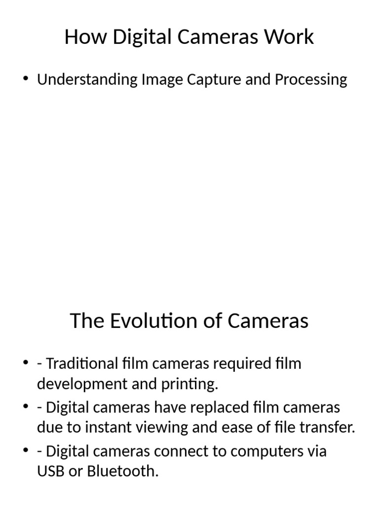 How Digital Cameras Capture Images | PDF