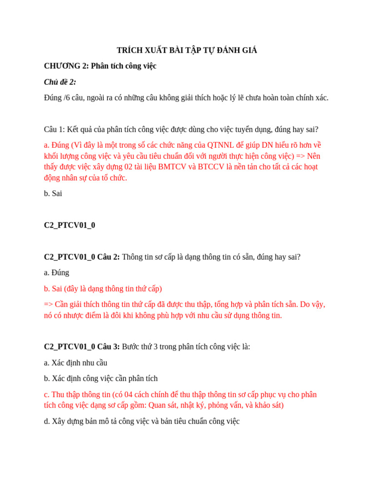 TRÃ_CH XUáº¤T BÃ€I Táº¬P Tá»° Ä_Ã_NH GIÃ_ - Chuong_PTCV_dapan (2) | PDF