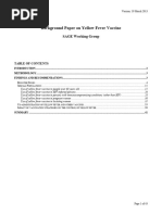 Yellow Fever Overview and Vaccination Guide | PDF | Yellow Fever | Vaccines