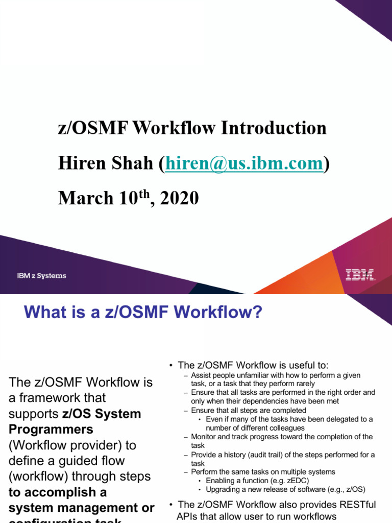 z/OSMF Workflow Guide for System Programmers | PDF | Xml | Scripting ...