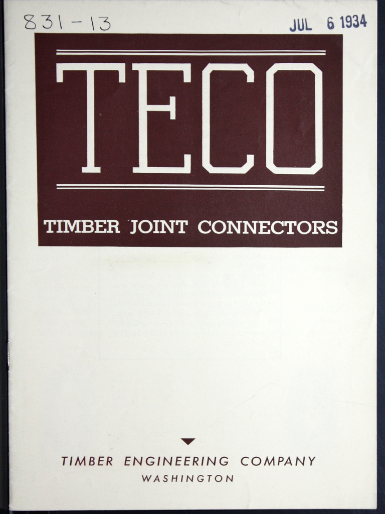 Timber Engineering Co Cca 35691 | PDF
