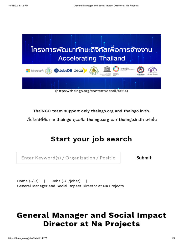 General Manager and Social Impact Director at Na Projects | PDF