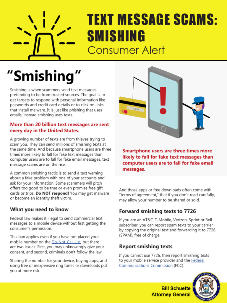Smishing: Text Message Scam Alert | PDF | Phishing | Internet