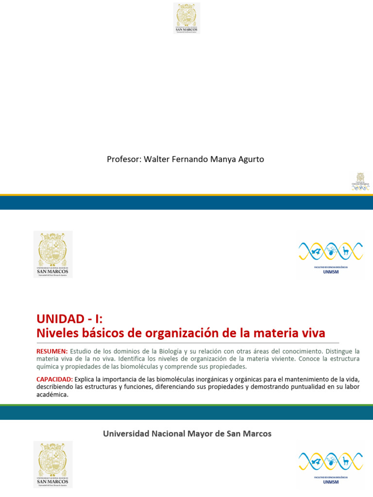 Semana 2 Teoría 2024-I | PDF | Agua | Solución tampón