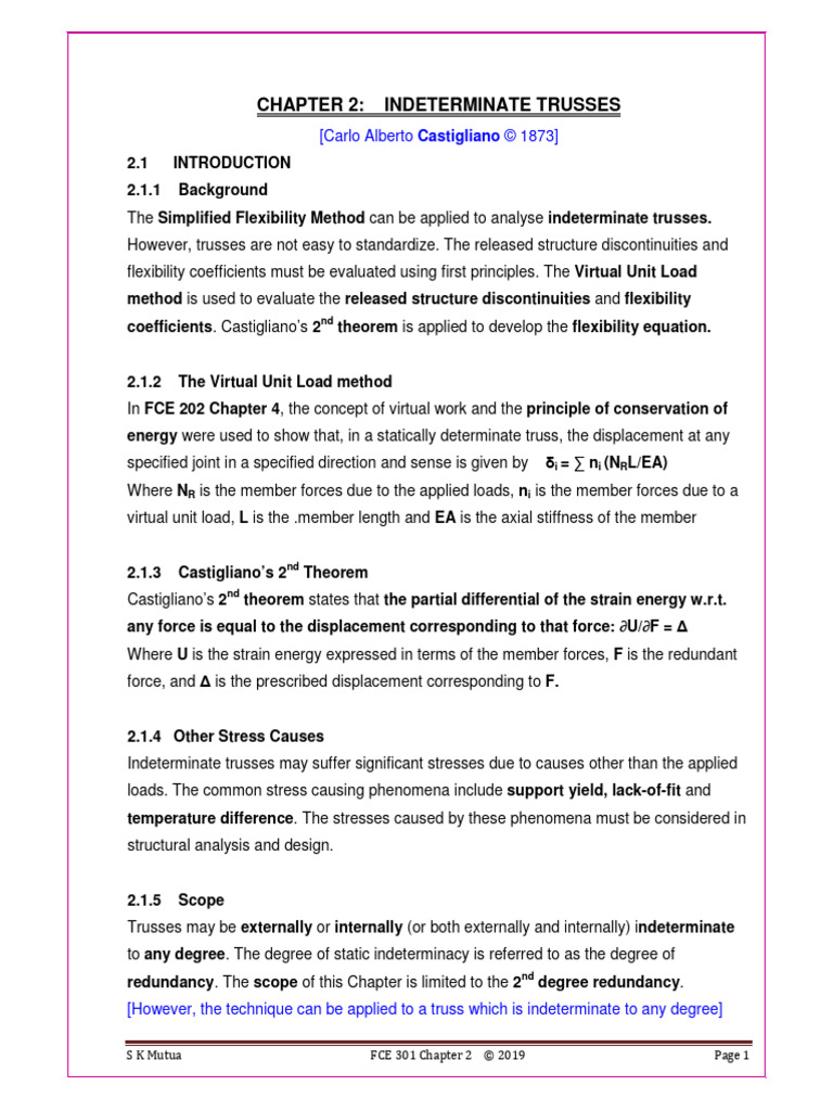 Simplified Flexibility Method of Structure Analysis | PDF | Stress (Mechanics) | Structural Analysis