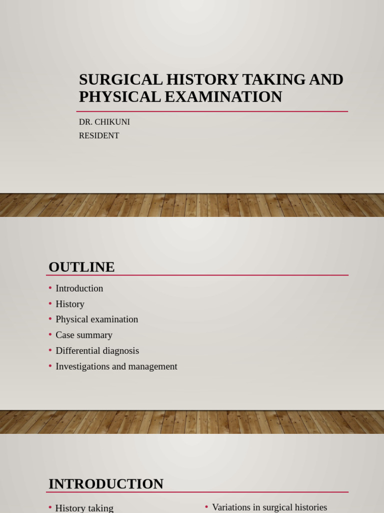 Surgical History Taking and Physical Examination | PDF | Physical Examination | Edema