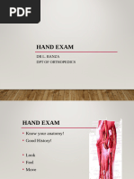 Physiotherapy Hand Test Guide | PDF | Hand | Thumb