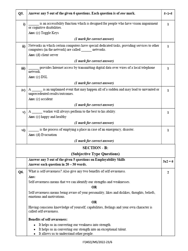 10 Long Answer Type Question and Answer | PDF | Integer (Computer ...