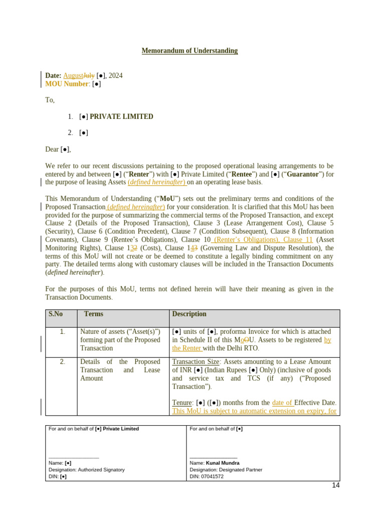 EM (Standard TS) July 24, 2024 - Redline Verison As On 14 08 2024 | PDF ...