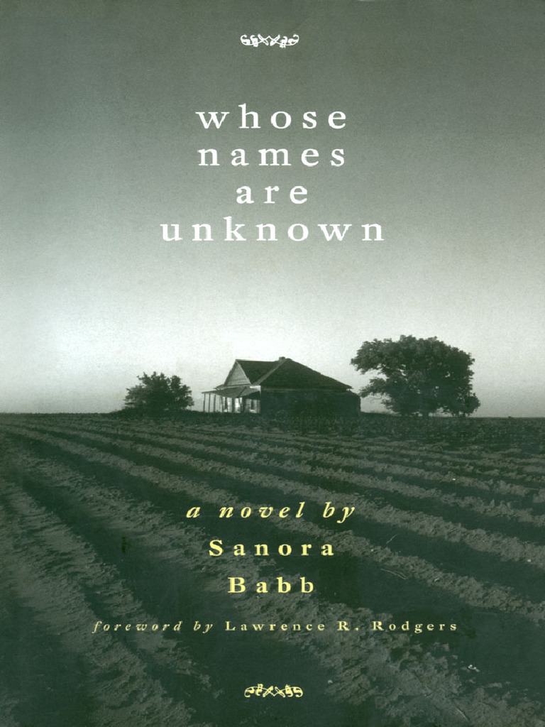 Whose Names Are Unknown - Sanora Babb | PDF