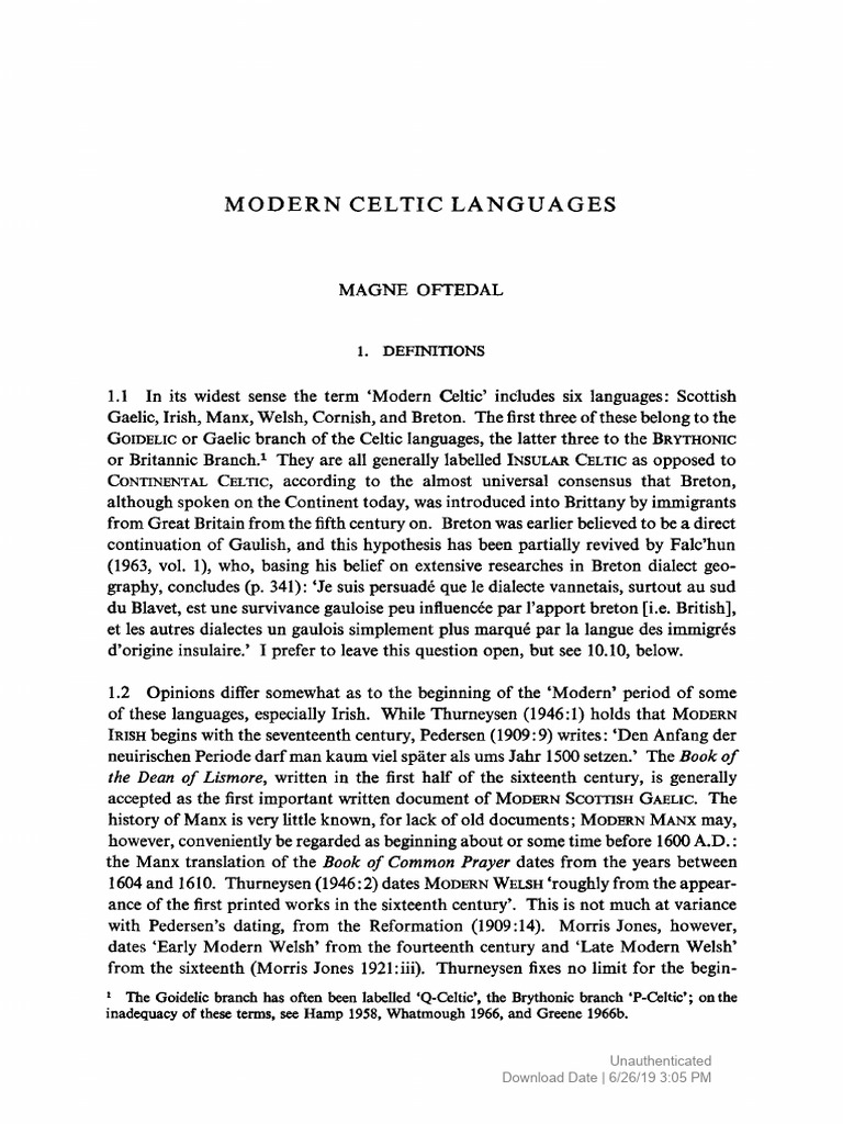 MODERN_CELTIC_LANGUAGES | PDF | Irish Language | Phonology
