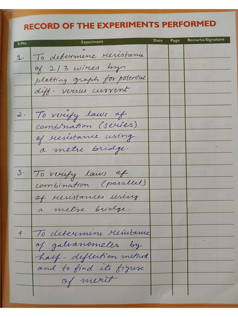 Complete Physics Practical Work | PDF