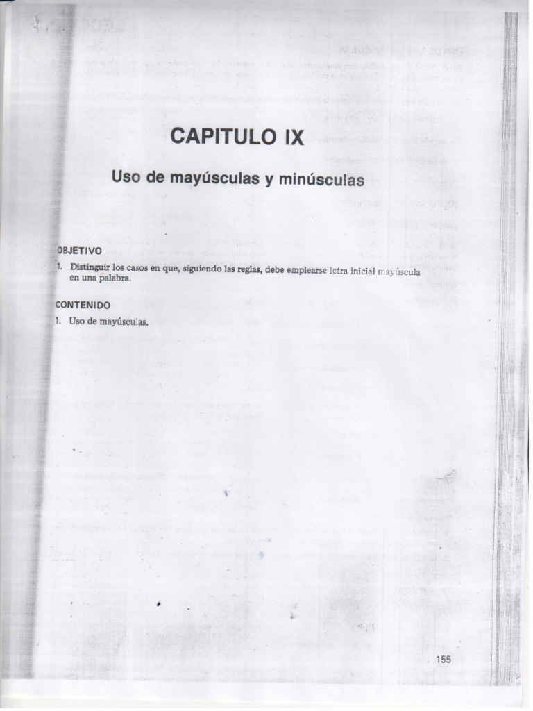 Capitulo Ix Uso de Mayúsculas y Minusculas | PDF