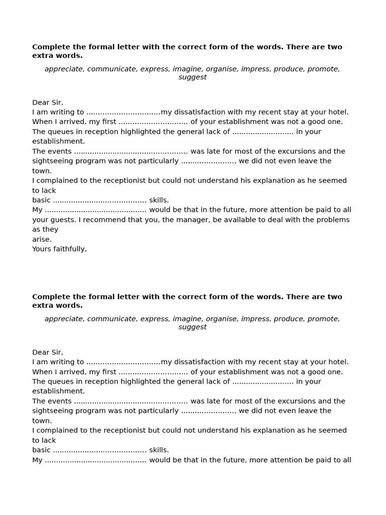 Writing Gapfill | PDF