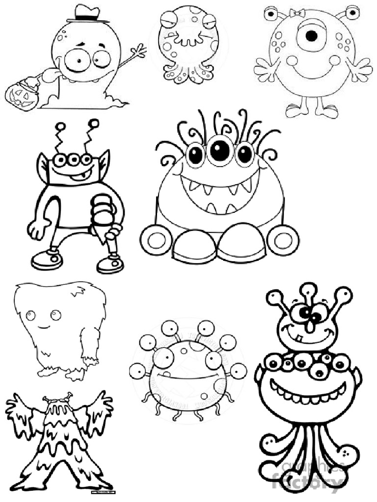Monsters Colouring | PDF