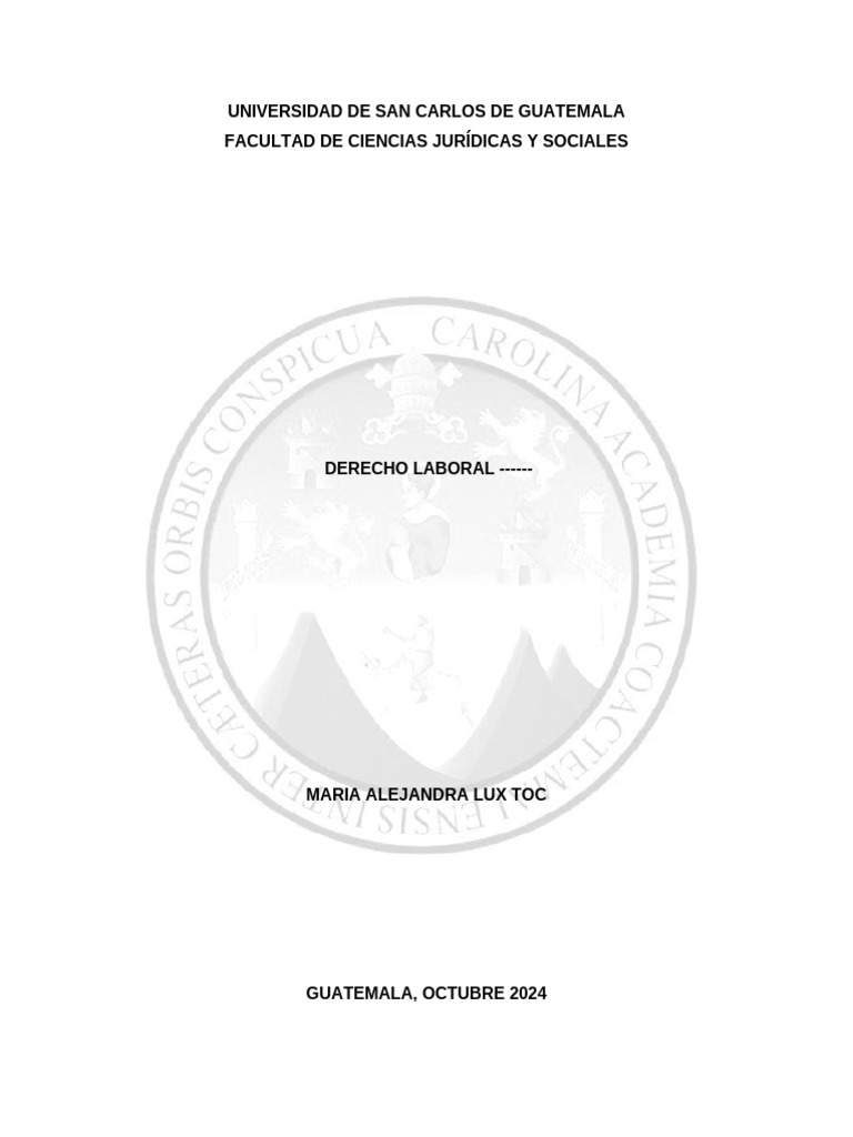 Ejemplo Tesis Completa Usac | PDF | Derecho laboral | Estado (política)