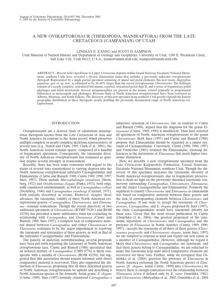 Hagryphus Giganteus | PDF