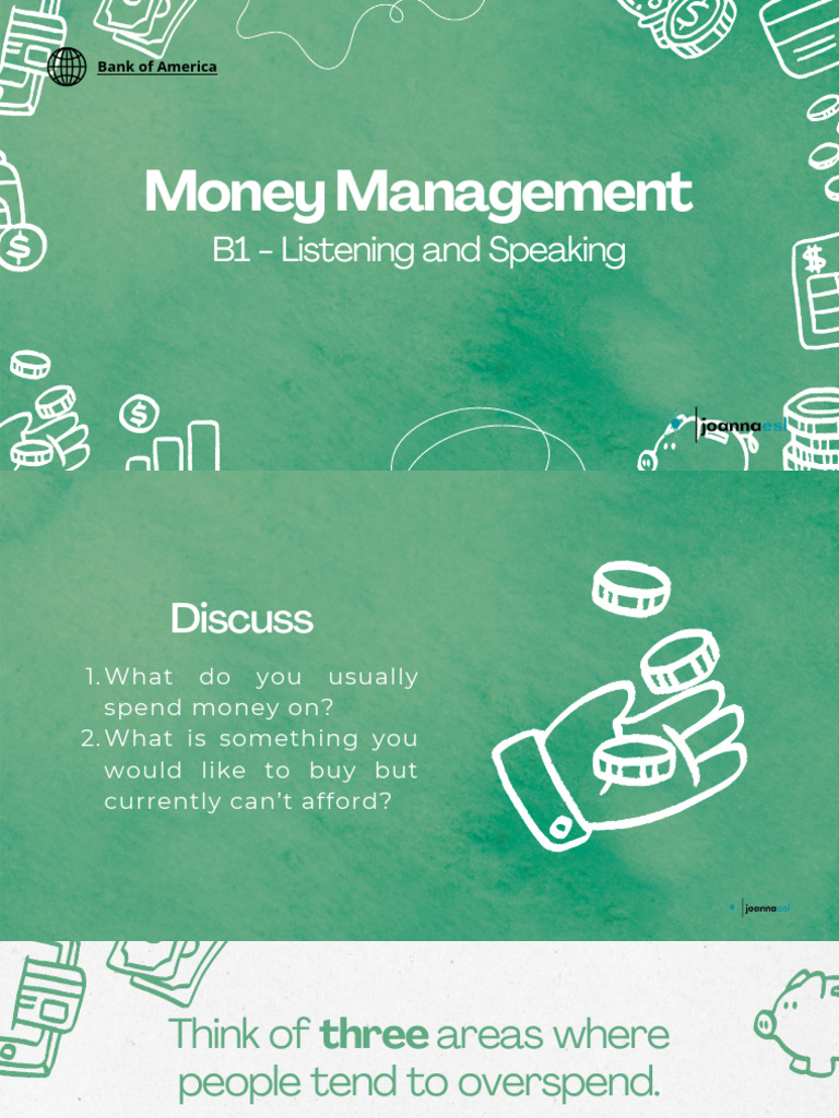Money Management Tips for B1 Learners | PDF | Expense | Supermarket