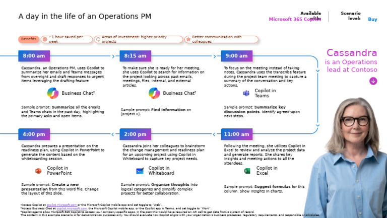 Microsoft Copilot Day in The Life Operations PM | PDF | Software | Computing