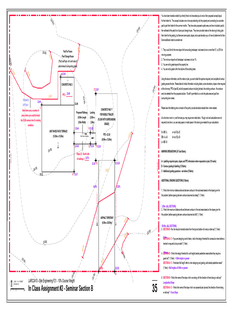 Practice Grading Around A Series of Pads - Solution Sheet - 11x17 | PDF ...