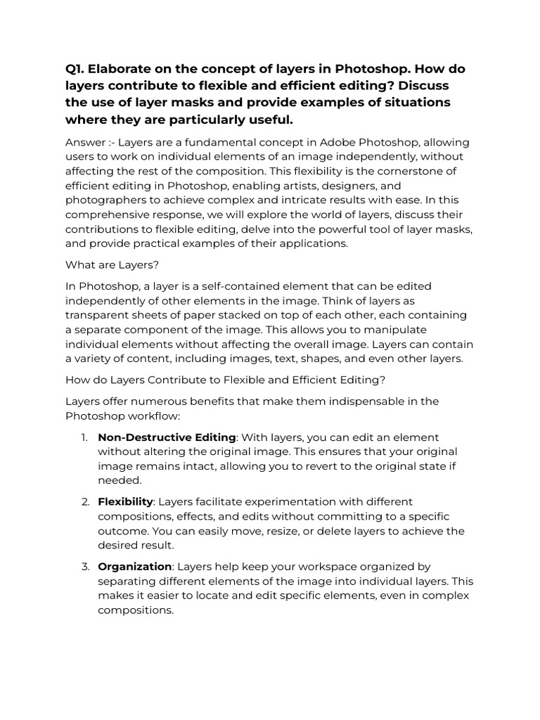 Design Important Pyq Answers | PDF | Adobe Photoshop | Graphics