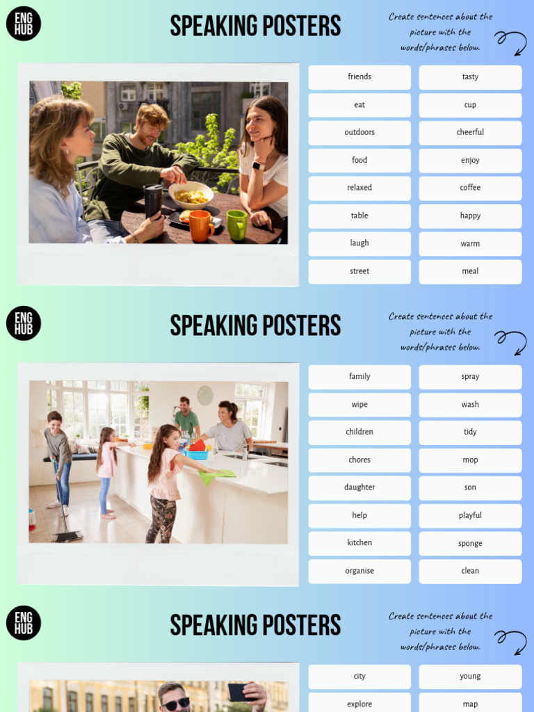 A1-A2 Speaking posters 5 | PDF