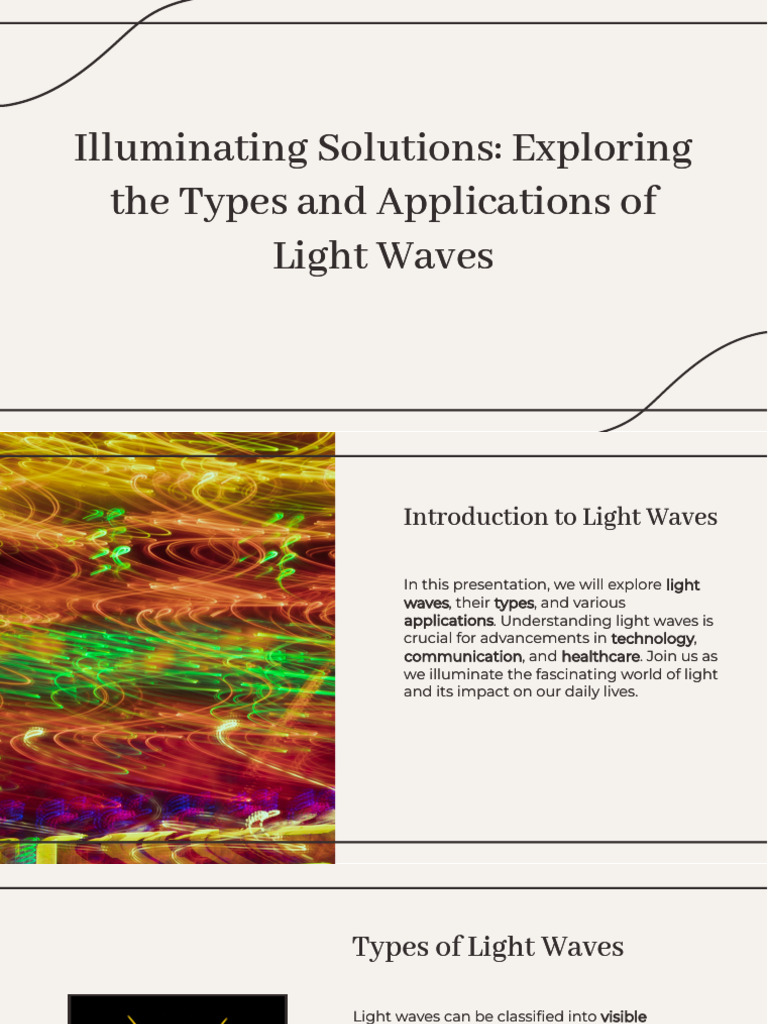The Types and Applications of Light Waves 20241121155708Dmrx | PDF
