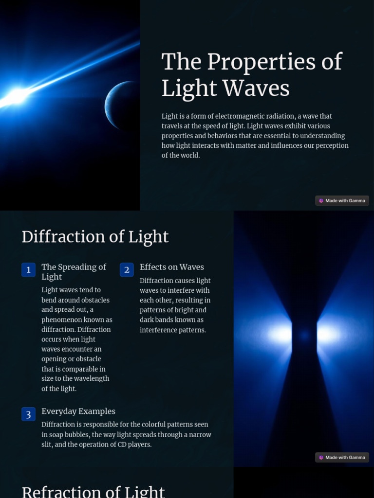 Properties of Light Waves Explained | PDF | Waves | Light