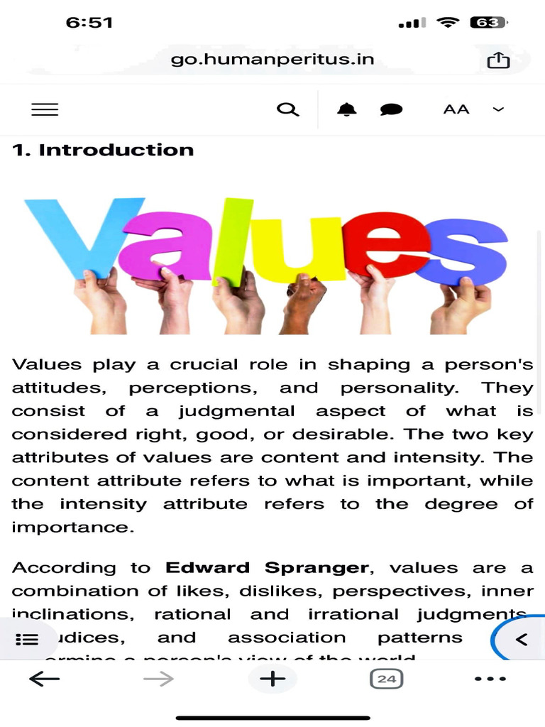 Understanding Personal Values | PDF