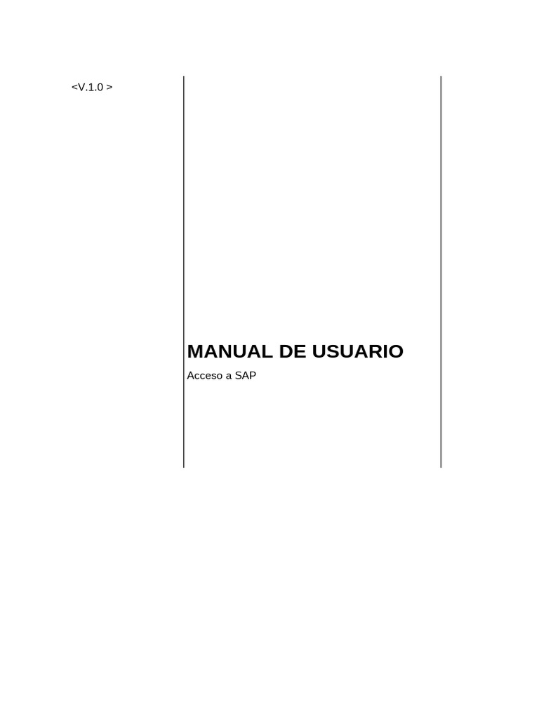 00 Manual Usuario - PP - Acceso A SAP R3 | PDF