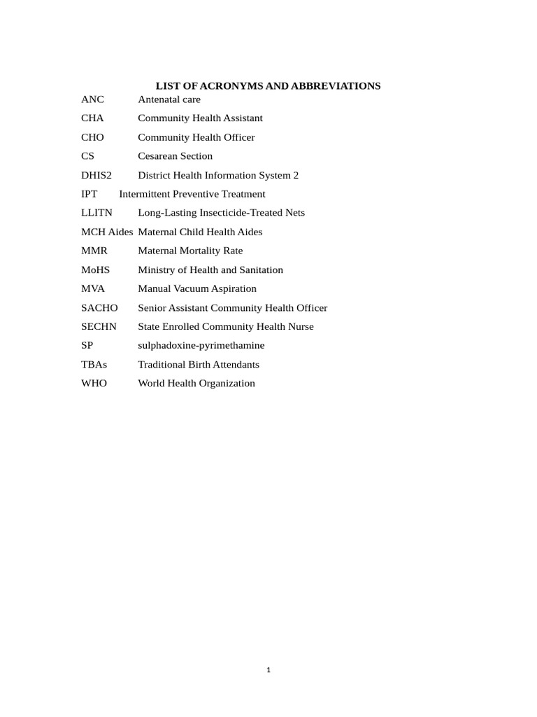 MORLAI SESAY - Research Proposal-0909 | PDF | Maternal Death | Health ...