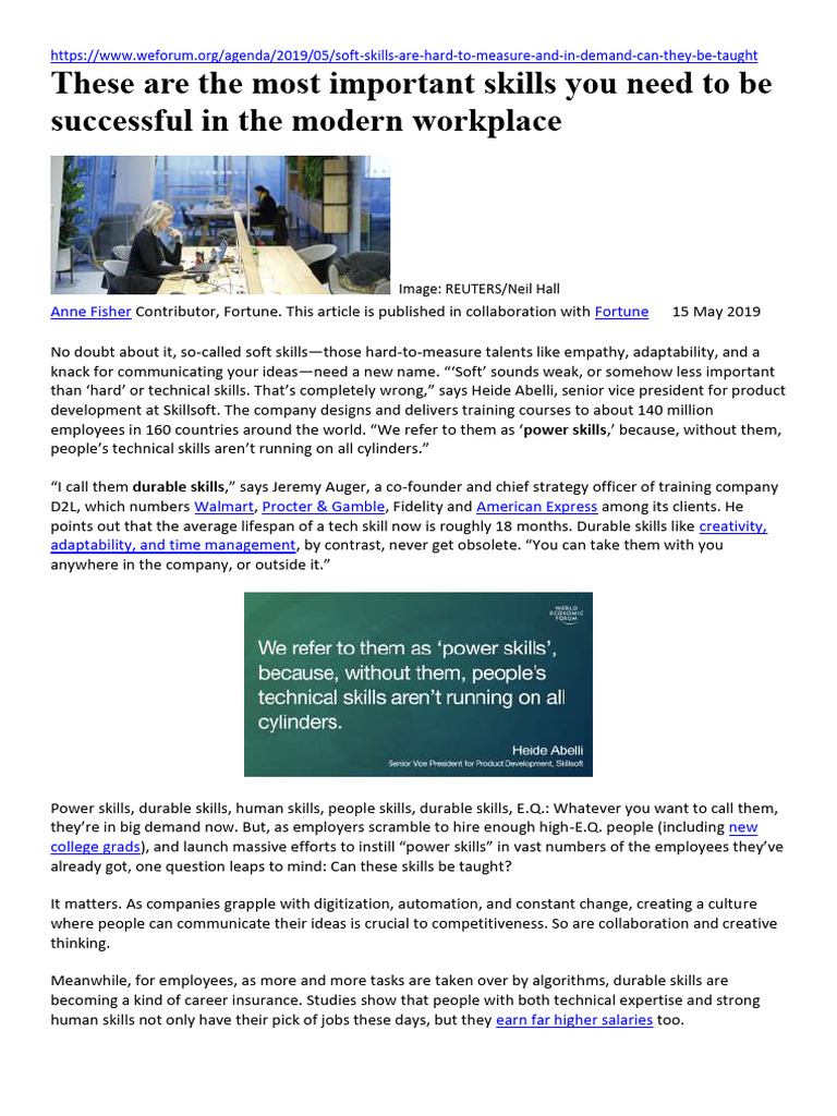 Teaching In-Demand Soft Skills | PDF | Learning | Psychology