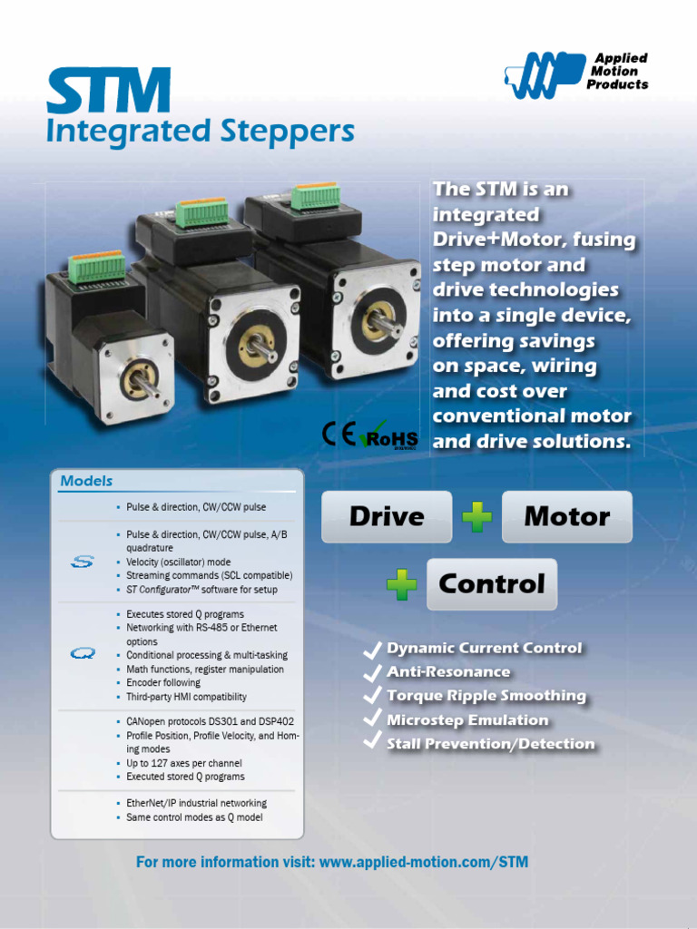 Integrated Stepper Motors Guide | PDF | Power Supply | Telecommunications