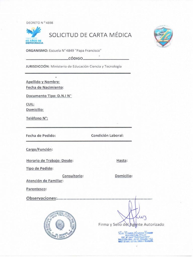 Carta Medica 2023 | PDF