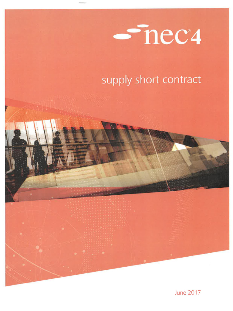 NEC4 - Supply Short Contract | PDF