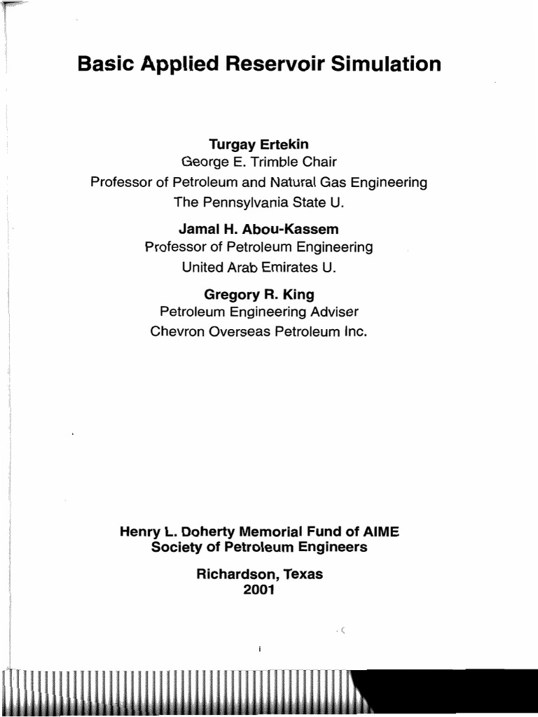 Basic Applied Reservoir Simulation | PDF