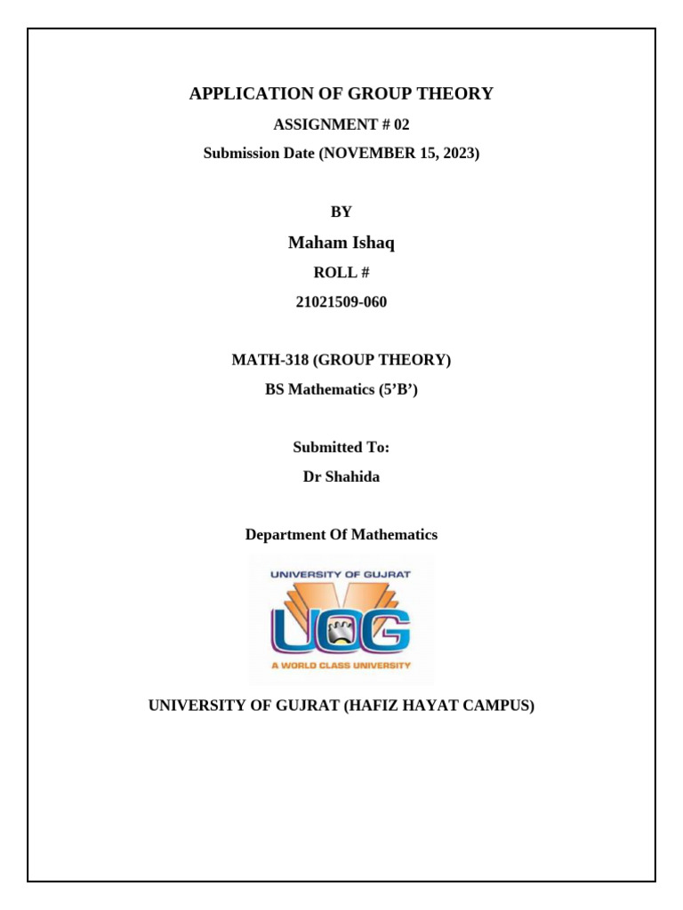 group theory | PDF | Group (Mathematics) | Group Theory