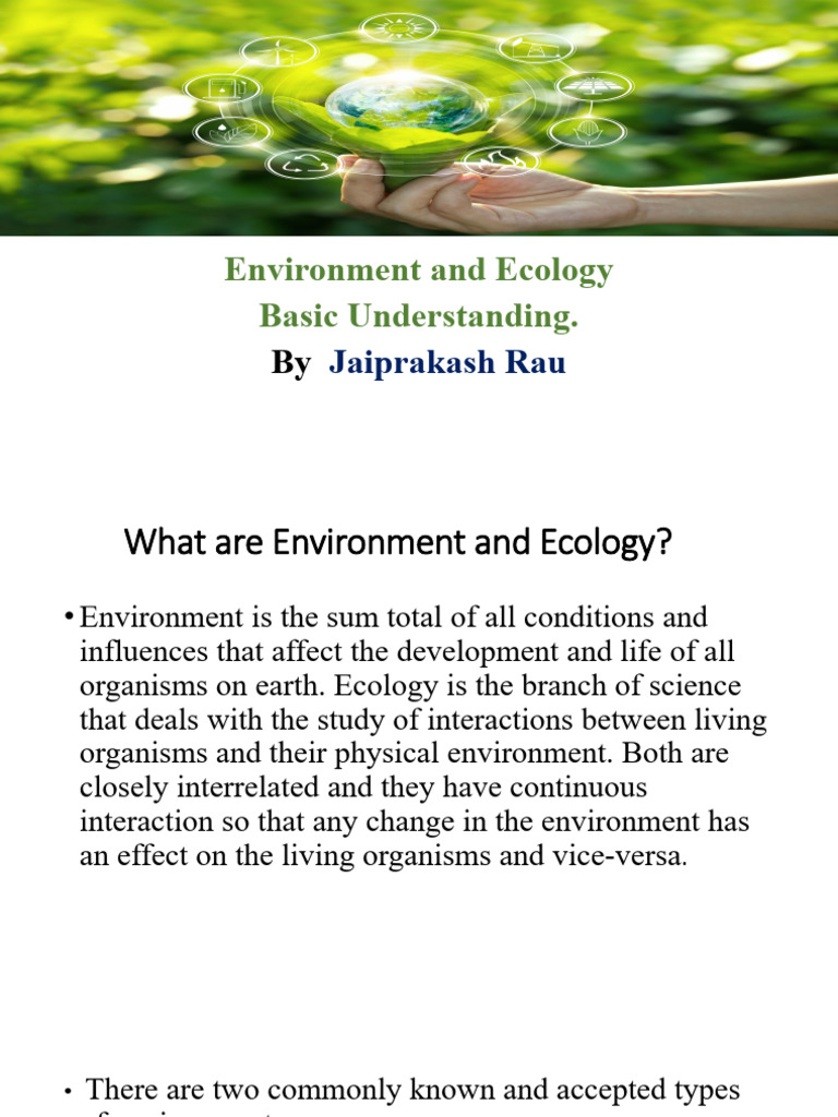 Environment and Ecology Basic Understanding. | PDF | Ecosystem | Ecology