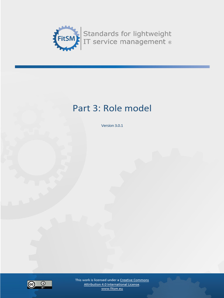 FitSM-3 Role Model Overview | PDF | Service Level Agreement | Customer ...