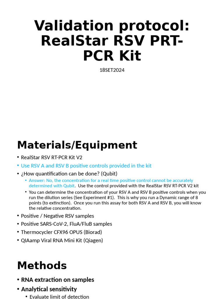 RealStar Validation Protocol CDC Instructions | PDF | Reverse ...