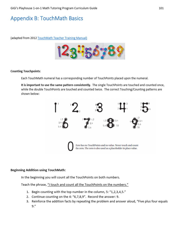Touchmath Basics | PDF | Abstract Algebra | Elementary Mathematics