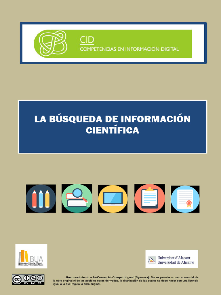 Guía de Búsqueda Científica | PDF | Información | Bases de datos