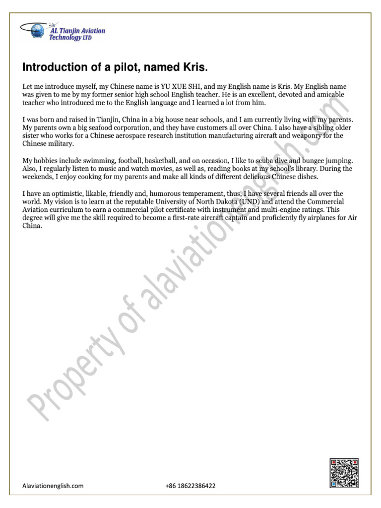 Pilot Introduction - AC | PDF