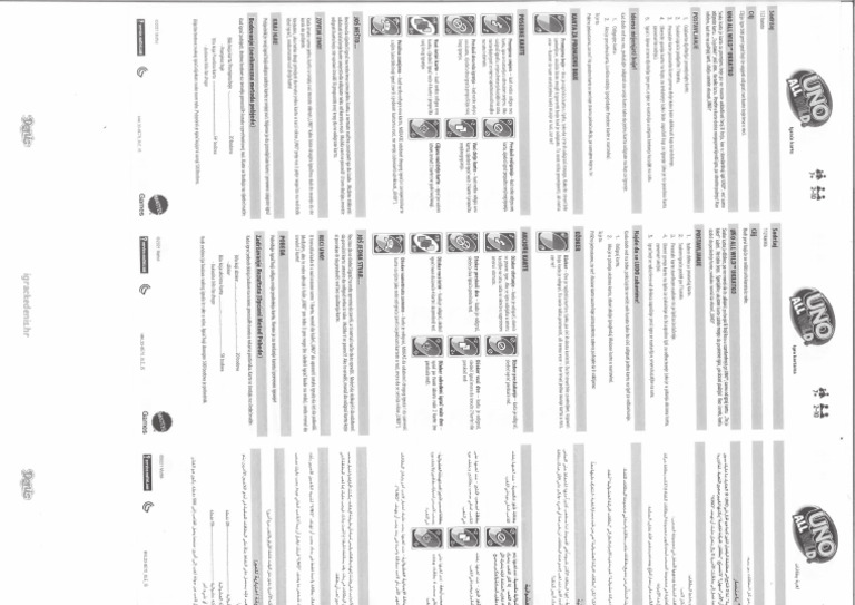 Pravila Igre - 103-30107 - UNO - Wild - HRV | PDF